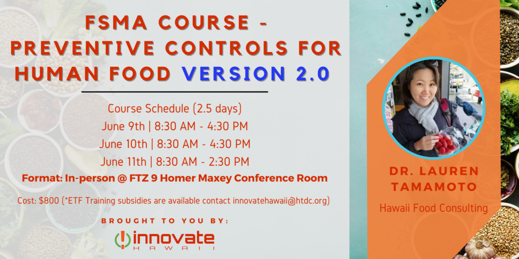 FSMA Course – Preventive Controls for Human Food (Version 2.0 ...