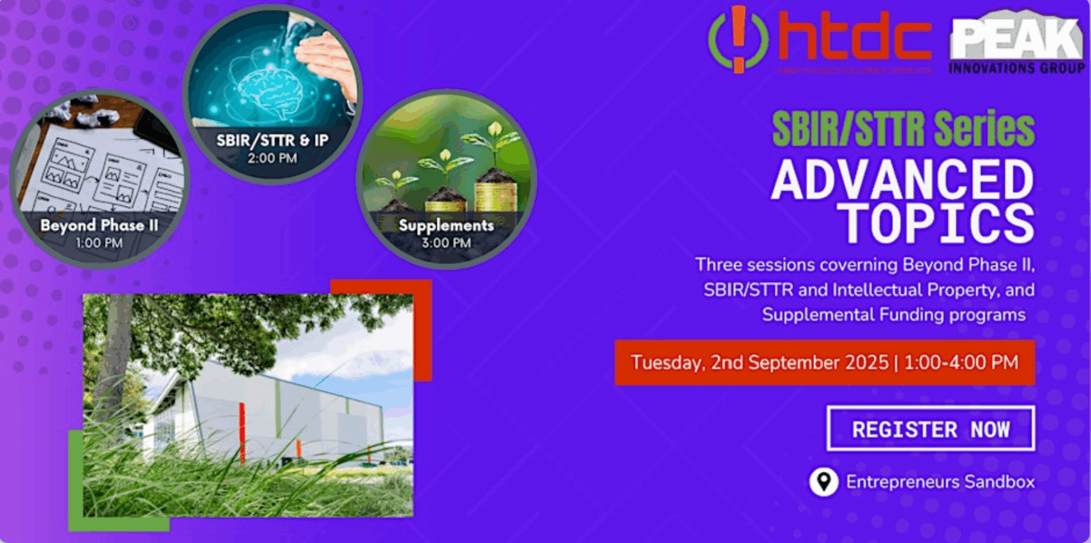 Hawaiʻi Technology Development Corporation | SBIR/STTR and Beyond Workshop Series